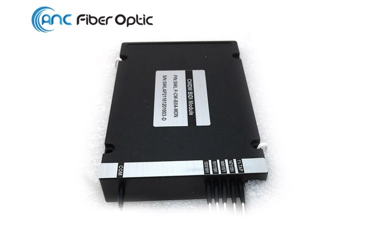 LC Connector WDM MUX DEMUX Single Fiber 4 Channel Bidi In ABS Box Packing